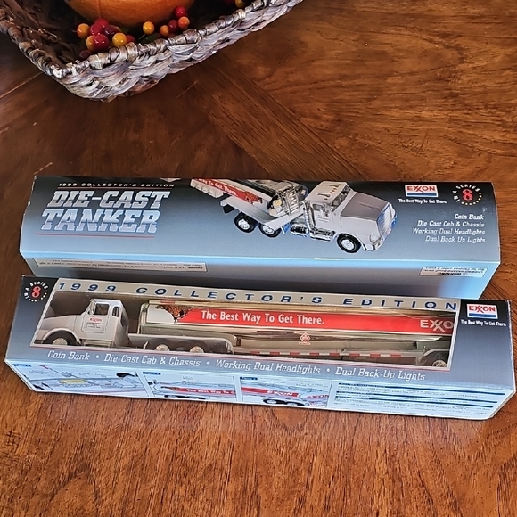 exxon | Accessories | Exxon Diecast Tanker Coin Bank Bnwt Unopened ...